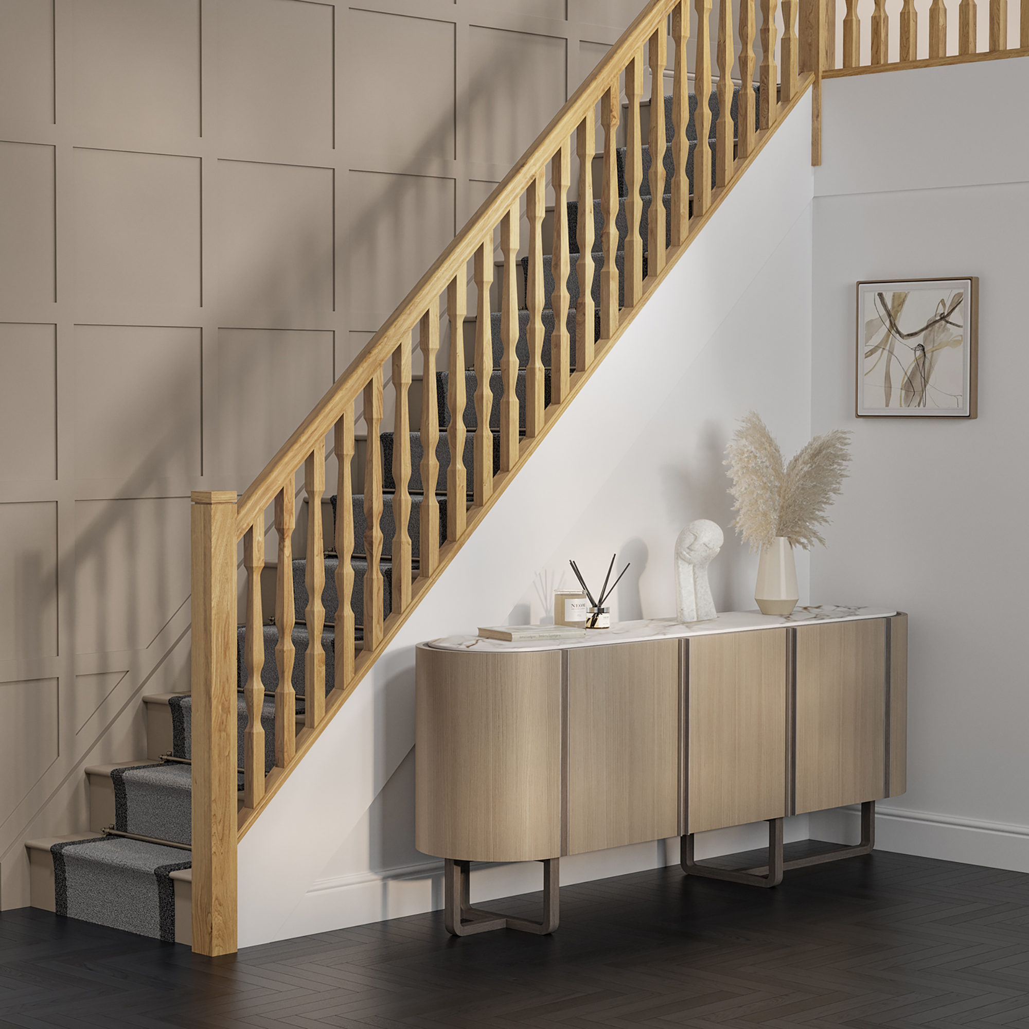 Cheshire Mouldings Benchmark Revive Spindle 900m in Pine and Oak